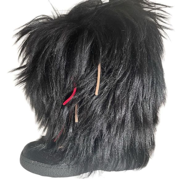 Oscar de la Renta | Shoes | Oscar De Larenta Black Goat Leather And Fur ...